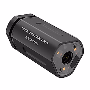 T238 Airsoft Tracer Unit, 14 CCW Thread Tracer Unit with Dynamic Gunfire Tracer for Small Airsoft/Gel Ball Blasters Accessories (Black)