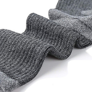 Finloyd Anti Sweat and Smell Socks Pack, Crew thermal sock for Outdoor Activities Socks, Boot Sock., Black - Grey
