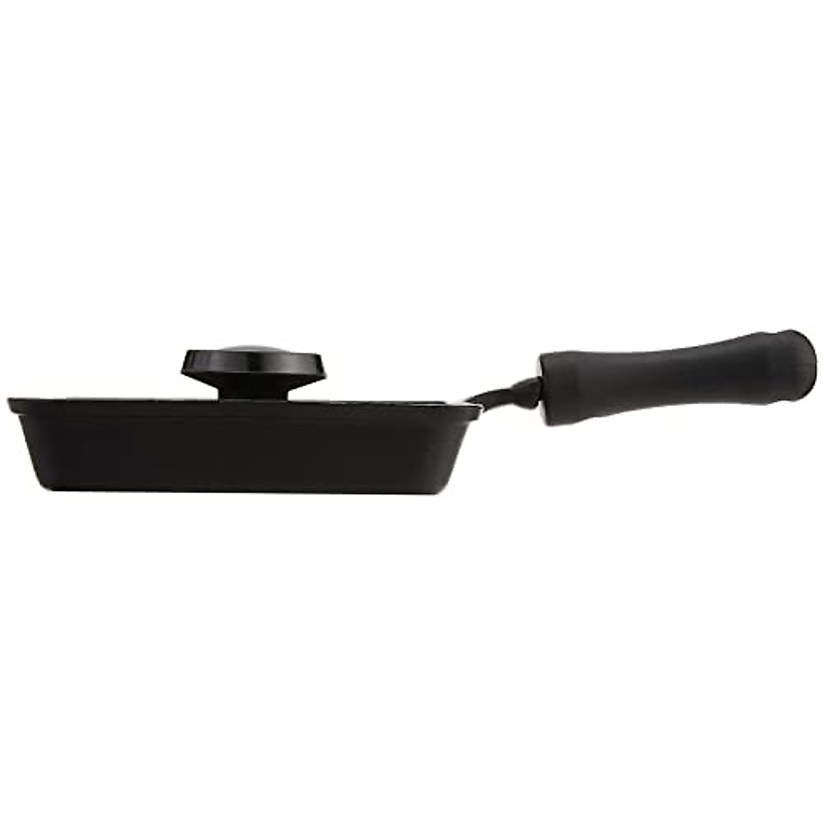 Norpro Mini Cast Iron Panini Pan with Press, 5.9 IN, As Shown