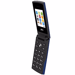 Plum Flipper 4G LTE Unlocked Flip Phone ATT Tmobile Speed Talk 2022 Model - Blue