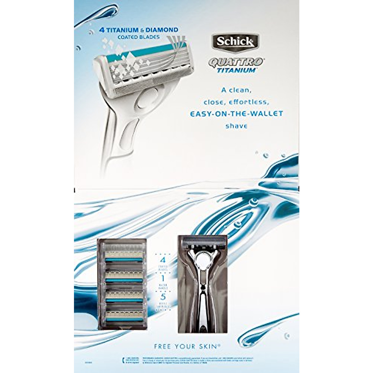 Schick Titanium Shaving Starter Gift Set for Men, 0.602 Pound