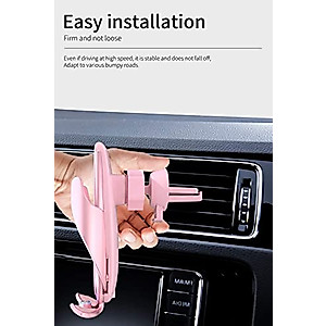 MEIMFY Wireless Car Charger Mount,Auto Clamping Air Vent Phone Holder for Car,New Upgraded Model,15W Qi Fast Charging/Magnetic DC Charging for All Mobile Phones,iPhone,Samsung,Pixel