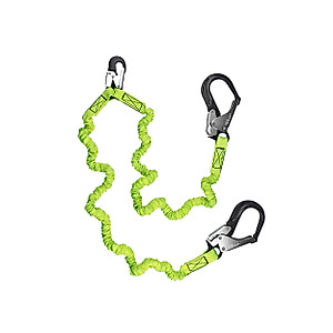 Safewaze FS596-ALU 6' Dual-Leg Low-Profile Energy Absorbing Lanyard w/Aluminum Rebar