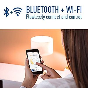Cree Lighting Connected Max Smart Led Bulb Par38 Outdoor Flood Tunable White + Color Changing, 2.4 Ghz, Works With Alexa And Google Home, No Hub Required, Bluetooth + Wifi, 1Pk