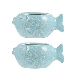Happyyami 2pcs Stoneware Breathable Flowerpot Ceramic Plant Pots Animal Planter Cactus Succulent Planter Garden pots Small Plant pots Animal Plant vase Ceramic pots Flowers Bonsai Ceramics