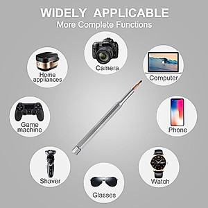 Small Screwdriver Set - EvsKeu 24 in 1 Magnetic Percision Screwdriver Set with Torx, Phillips, Flat head, Hex, etc, Premium Mini Screwdriver Set for Phone, PC, Watch, Eyeglass (Black Case & Red Bits)