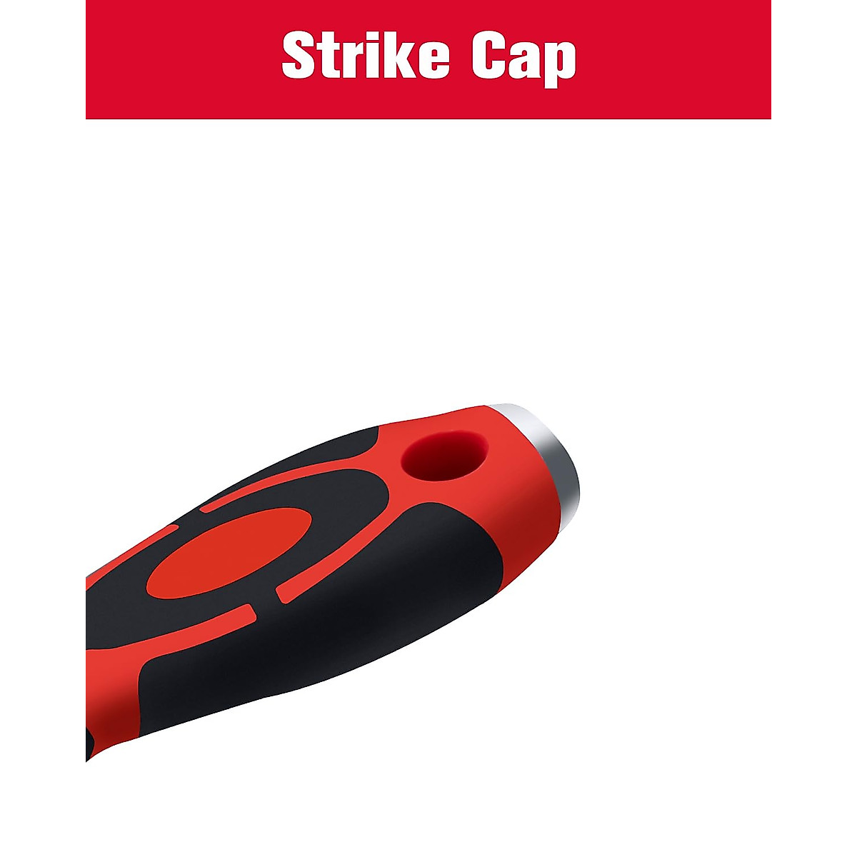 ROTATION Soft Grip, Heavy Duty, Scraper with Hammer End, 1.2", Stainless Steel Putty Knife, 1.2 inch, extra thick