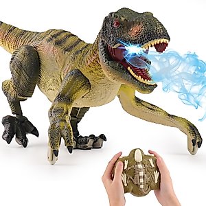 PREBOX Remote Control Dinosaur for Boys 4-7 - Rc Robot Dino Toys for Kids 3-5 8-12,Christmas Birthday Gifts for Boys Age 5-7 Year Old