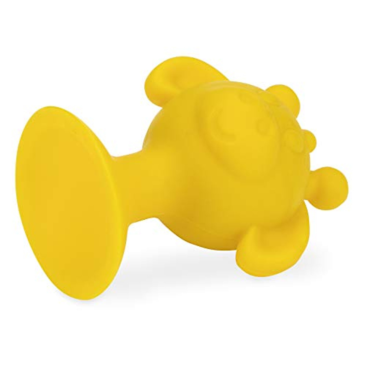 Nuby Silly Giraffe Interactive Suction Toys with Built-in Rattle, 2 Piece, Yellow/Aqua