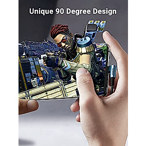 UGREEN 100W USB C Cable 90 Degree Type C Charging Cable Compatible with MacBook Pro 2022, iPad Pro 2022, Elitebook, Dell XPS, Samsung Galaxy S23/S22/Z Fold, Pixel, PS5, Switch, etc. 6.6FT