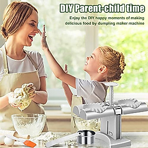 Dumpling Maker Machine,Dumpling Maker Press,Household Double Head Acutomatic Dumpling Maker Mould,Pierogi Empanada Maker Press