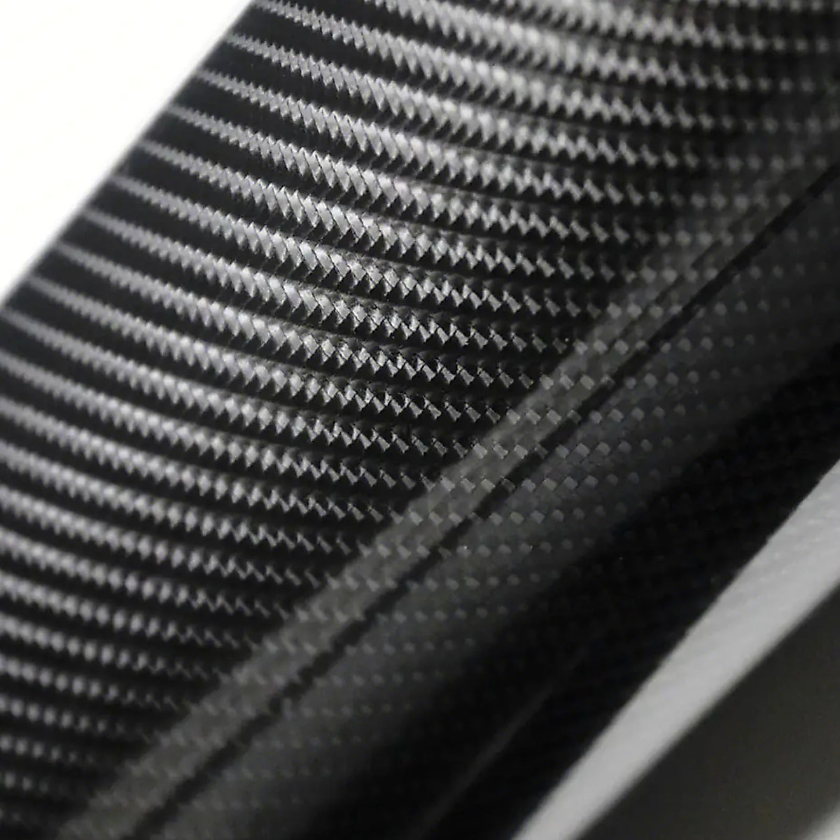 6D Carbon Fiber Vinyl Self Adhesive Film, High Gloss Black Carbon Fiber Vinyl Wrap Sticker Wrap Roll with Air Bubble (1ft x 5ft)