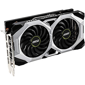 MSI Gaming GeForce RTX 2060 6GB GDRR6 192-bit HDMI/DP Ray Tracing Turing Architecture VR Ready Graphics Card (RTX 2060 Ventus 6G OC) (Renewed)