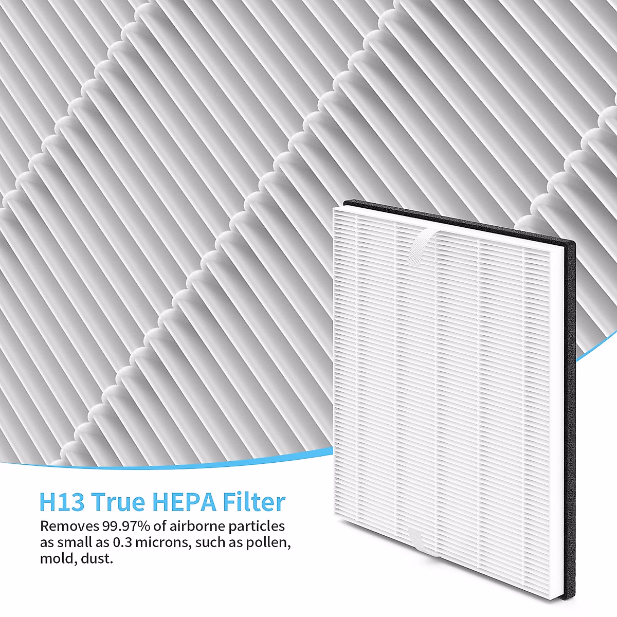 CFKREYA MD1-0022 Replacement HEPA Filter Compatible with Vornado Air Puri-Fier Model AC300, AC350, AC500, AC550, PCO200, PCO300, PCO375DC, PCO500, PCO575DC