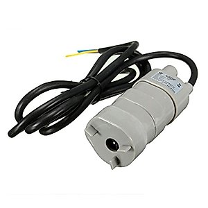 HiLetgo 5M High Head DC Water Pump Submersible Motor For Pond, Aquarium, Fish Tank Fountain 10L/Min 600L/H DC12V 1.2A