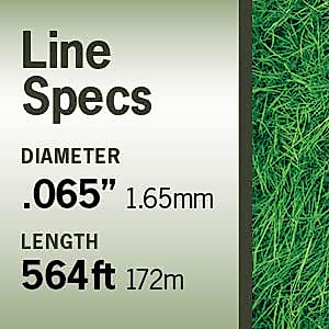 Terre Products - Residential Grade 065 Trimmer Line Square, 1 lb. Quality Weed Wacker String, Line Length 564 ft. or 172m, Weed Eater String Size .065 in. or 1.65mm