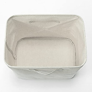 MUJI B6A7018 Linen Storage Bag, Youth Large / 11-13, Beige