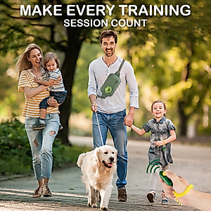 AhhBi Silicone Dog Treat Training Pouch, Clicker for Pet Training, Built-in Poop Bag Dispenser, 3 Ways to Carry (Army Green)