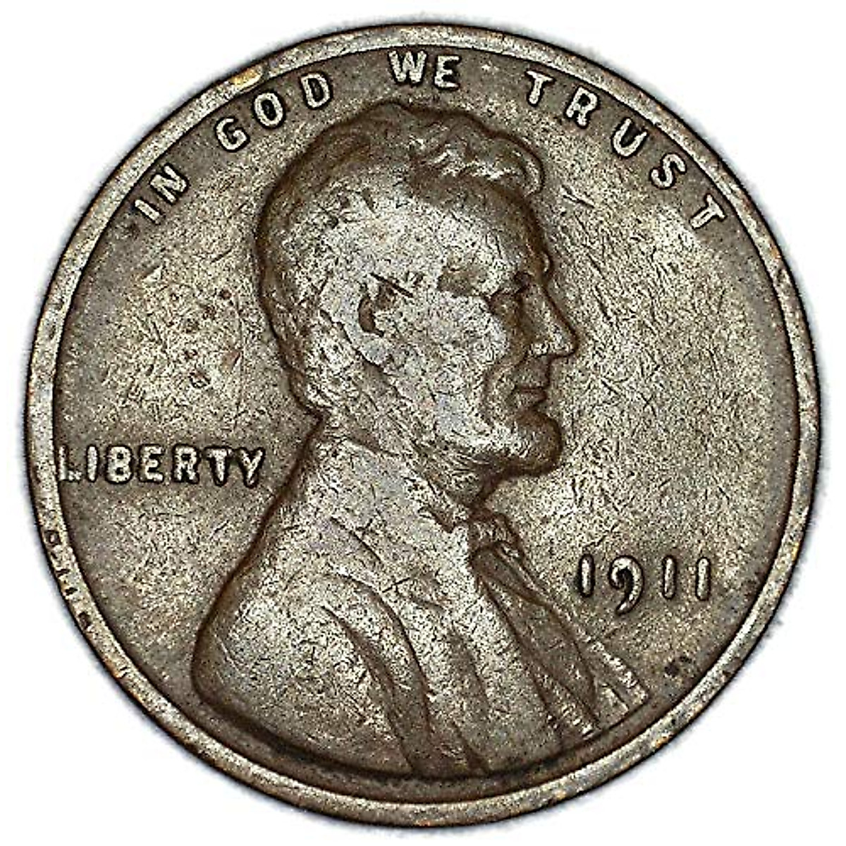 1911 P Wheat Cent Penny Good