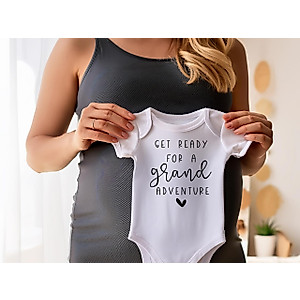 Pineapple Pancake Kids Pregnancy Announcement For Grandparents Get Ready for a Grand Adventure Infant Bodysuit