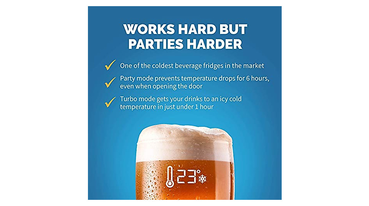 NewAir 125 Can Beer Froster - Keep Drinks Ice Cold