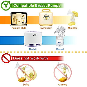 Nenesupply 4 pc Duckbill Valves Compatible with Medela and Avent Pumps Not Original Medela Pump Parts Work with Medela Pump in Style Medela Symphony Replace Medela Valve Membrane and Avent Valve