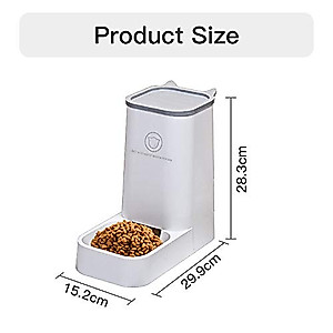 XingCheng-Sport Automatic Pet Feeder Small&Medium Pets Automatic Food Feeder and Waterer Set 3.8L, Travel Supply Feeder and Water Dispenser for Dogs Cats Pets Animals (Food)