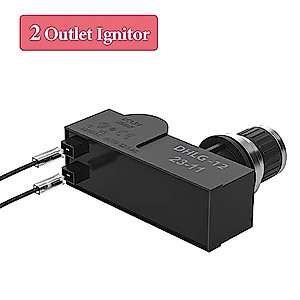 BMMXBI 2 Outlet Electronic Grill Igniter for Blackstone 28 inch Griddle, Universal AA Battery Cover Spark Igniter Replacement Kit