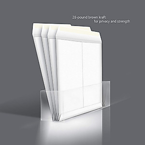Amazon Basics Catalog Mailing Envelopes, Peel & Seal, 9x12 Inch, 100-Pack, White