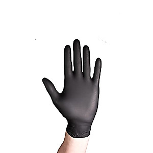 GripProtect® Precise Black Nitrile Exam Gloves | 4 Mil | Chemo-Rated | Food, Home, Hospital, Law Enforcement, Tattoo | (Large, 100)