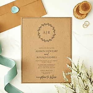 Bright Creations 200 Pack Brown Craft Paper for DIY Projects, Classroom, Letter Size Kraft Paper Material Sheets, 130gsm (8.5 x 11 In)