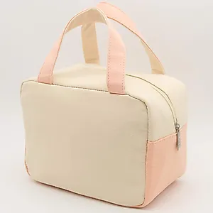 NEWGEM Stylish Bento Lunch Carry Bags - Thermal Cooler Lunch Tote Handbag with Pockets Durable Handles Fashionable Japanese Printing for Kids Teens Preschool High College School Student