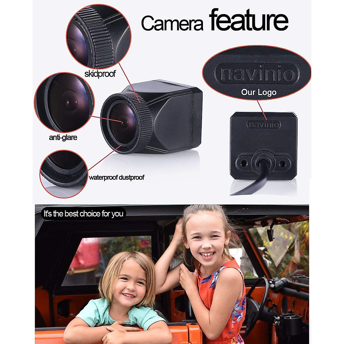 HDMEU HD Color CCD Waterproof Vehicle Car Rear View Backup Camera, 170° Viewing Angle Reversing Camera for Volvo S40 S40L V40 VSO S60 S60L V60 XC60 C70 V70 XC70 S80 S80L XC90 1995-2017