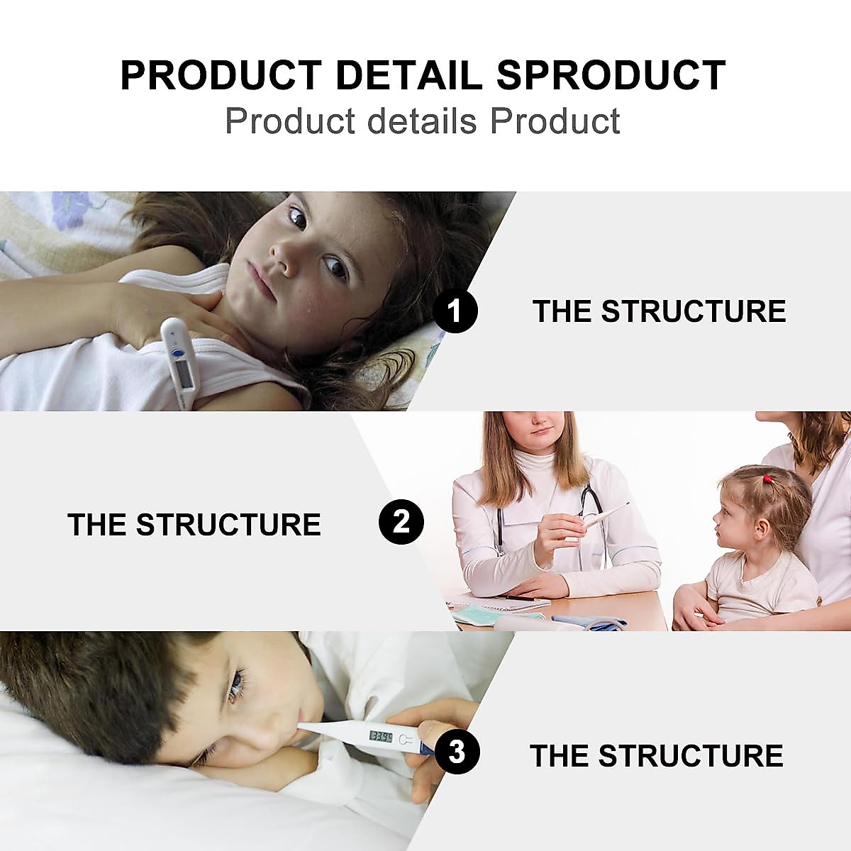 2Pcs Thermometer Case Plastic Digital Thermometer Storage Box Thermometer Containers for Adult 14.5x3x1.5cm (Transparent Color)