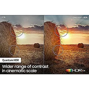 SAMSUNG QN32Q60AA 32" QLED Q60 Series 4K Smart TV Titan Gray with an Additional 1 Year Coverage by Epic Protect (2021)