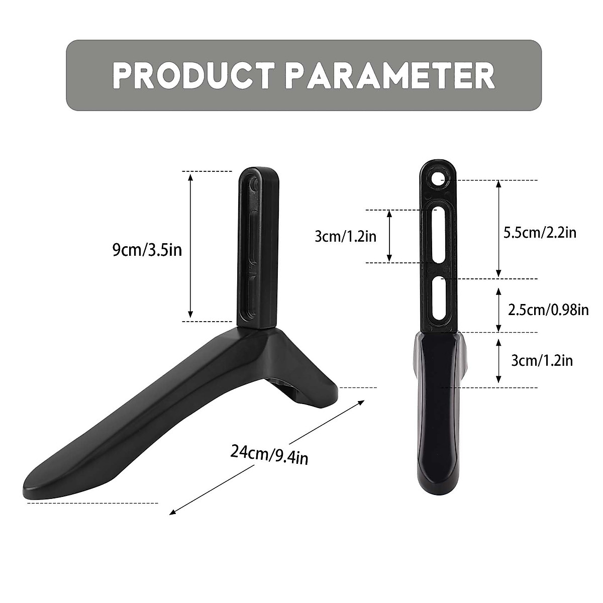 TV Stand, Base Table Top TV Stand, TV Legs TCL LCD LED Flat Screen TVs, TV Stand Mount Legs with Screws, Suitable for Small Sized TVs