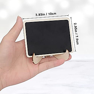 FYY (20 Pack) Mini Chalkboard Signs for Food, Mini Wooden Chalkboard Labels with Stand, Small Blackboard Signs for Table Numbers, Food Signs, Weddings, Message Board, Party Decoration, Event