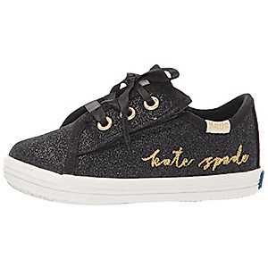 Keds Baby Kickstart Crib Sneaker, Black, 3 US Unisex Infant