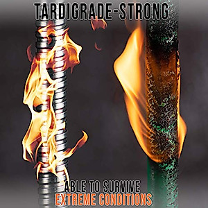 Tardigrade Steel Hose - Garden Hose 50 FT - Made of Metal - Heavy Duty Stainless Steel - Outdoor Water Hoses, Flexible, Lightweight, Brass, Dog Chew Crush Proof, No Kink, Durable Lawn Tool