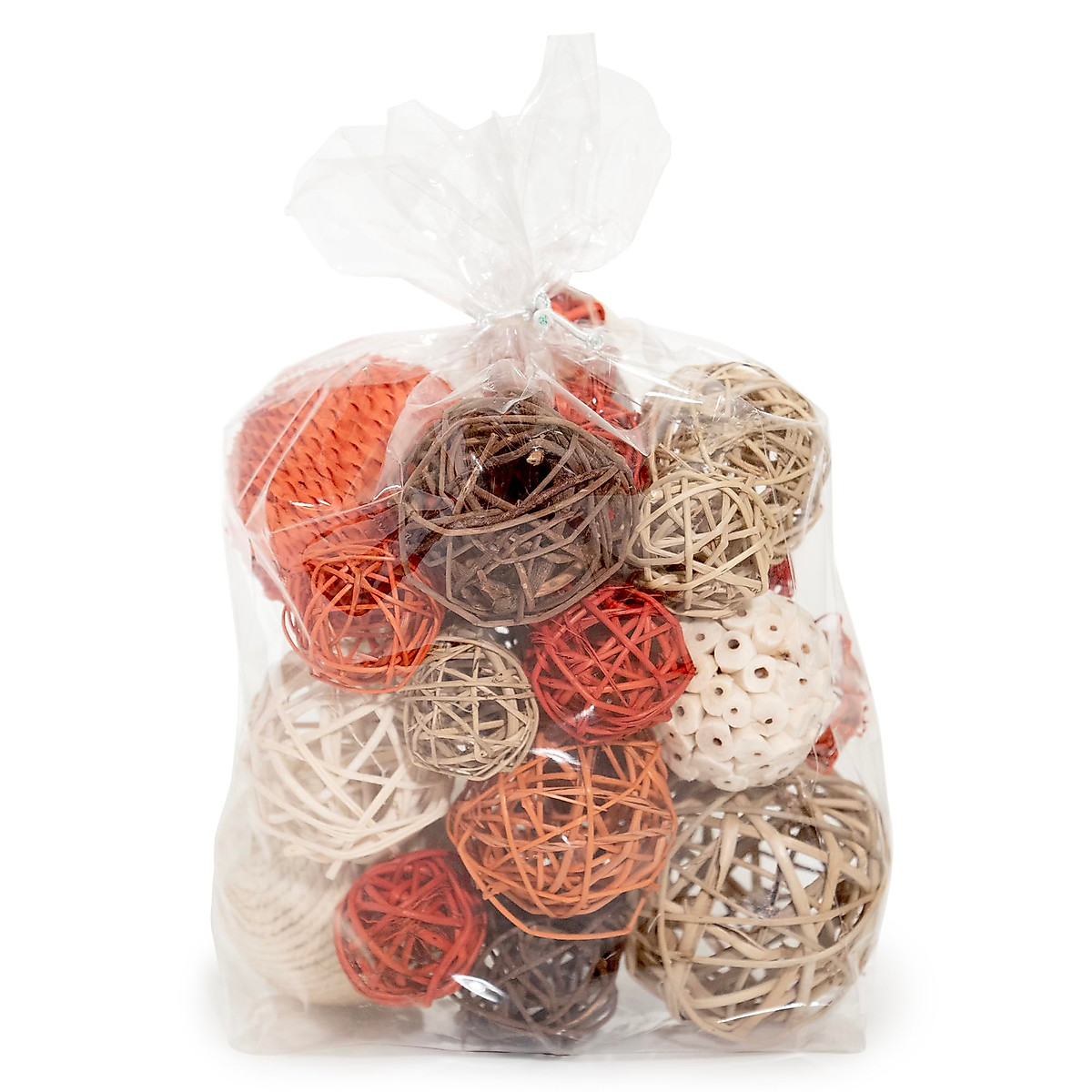 ANDALUCA Decorative Balls Bag Bowl Filler Home Decor (Orange)