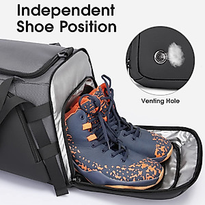 BANGE Gym Bag For Men,Dry And Wet Depart Pocket Sports Duffel Backpack With Shoes Compartment,Short-Distance Trip Duffel Gym Bag for Men Women