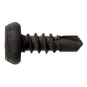 The Hillman Group 47182 7 x 7/16-Inch Pan Head Framing Screw Number 2 Self Drilling Point, Black