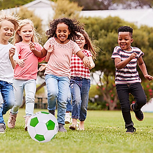 SPDTECH Soccer Ball Size 2 Green Small Pump with Needle Indoor and Outdoor Training Practice Couch School Gift for Toddlers Kids Boys Girls