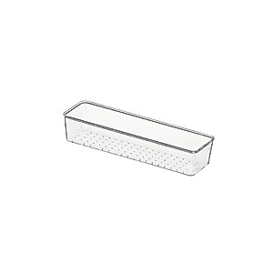 1PCS Transparent Drawer Box,Cosmetic Closet Organizer Divider Drawer Storage Box Anti-Scratch Drawer Organizer(23x7.5x5.5cm)