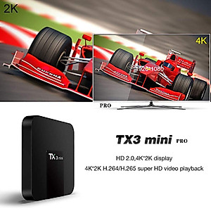 TX3 Mini Pro Smart TV Box Android 8.1 Amlogic S905W RAM 2GB ROM16GB 4K H.265 Dual Band WiFi 2.4G&5.8G BT4.2 Set Top Box Media Player TX3 Mini 2+16GB