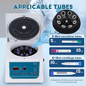 CGOLDENWALL Centrifuge Machine Lab PRP Benchtop Centrifuge 100-4000RPM Low Speed Desktop Centrifuge Machine Timer 1-99min 8x15ml