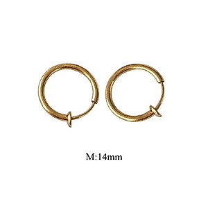 Sterling Silver Hoop Earrings for Women Men Girls, Hypoallergenic Cartilage Earring Endless Small Hoop Earrings Set, 2 Pairs Tragus Earrings KANGMOON