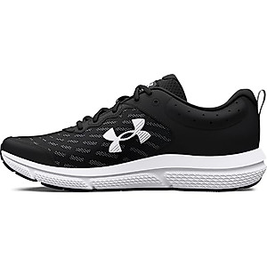 Under Armour Men's Charged Assert 10, (001) Black/Black/White, 13, US