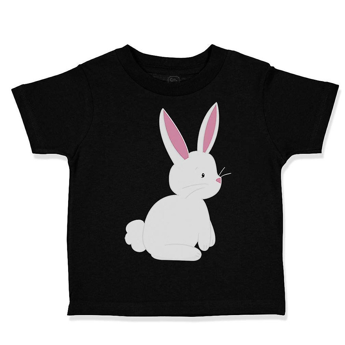 Toddler T-Shirt Easter Easter Bunny White 2 Cotton Bunny Boy & Girl Clothes Woodland Baby Funny Tee Black Design Only 3T