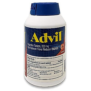 Advil Pain Reliever Fever Reducer 200 Milligram Ibuprofen Coated Tablets New Larger Size, 360 Count